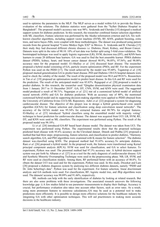 A genetic algorithm-based feature selection approach for diabetes ...