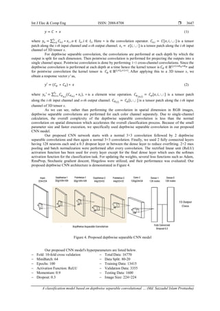 A classification model based on depthwise separable convolutional neural network to identify ...