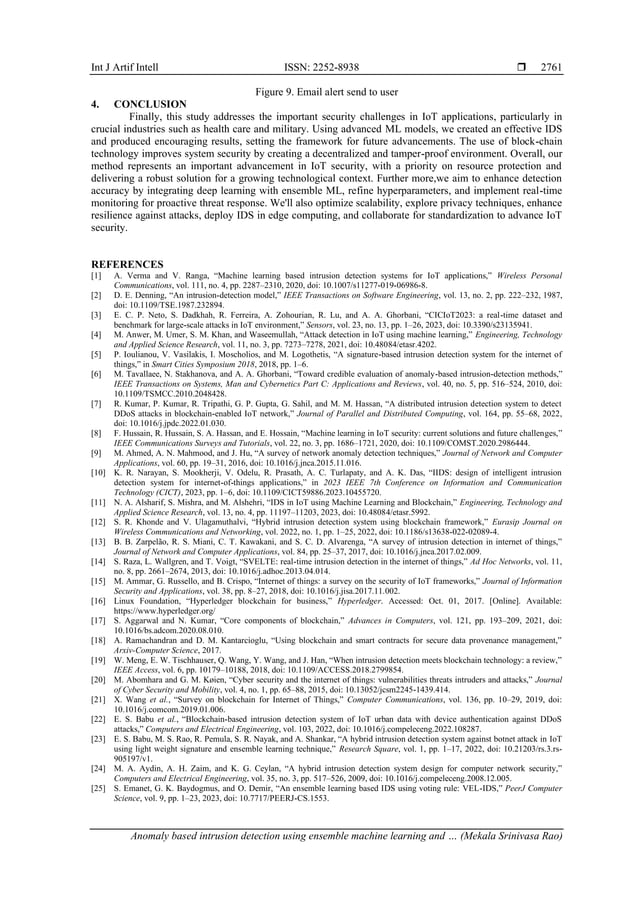 Anomaly Based Intrusion Detection Using Ensemble Machine Learning And