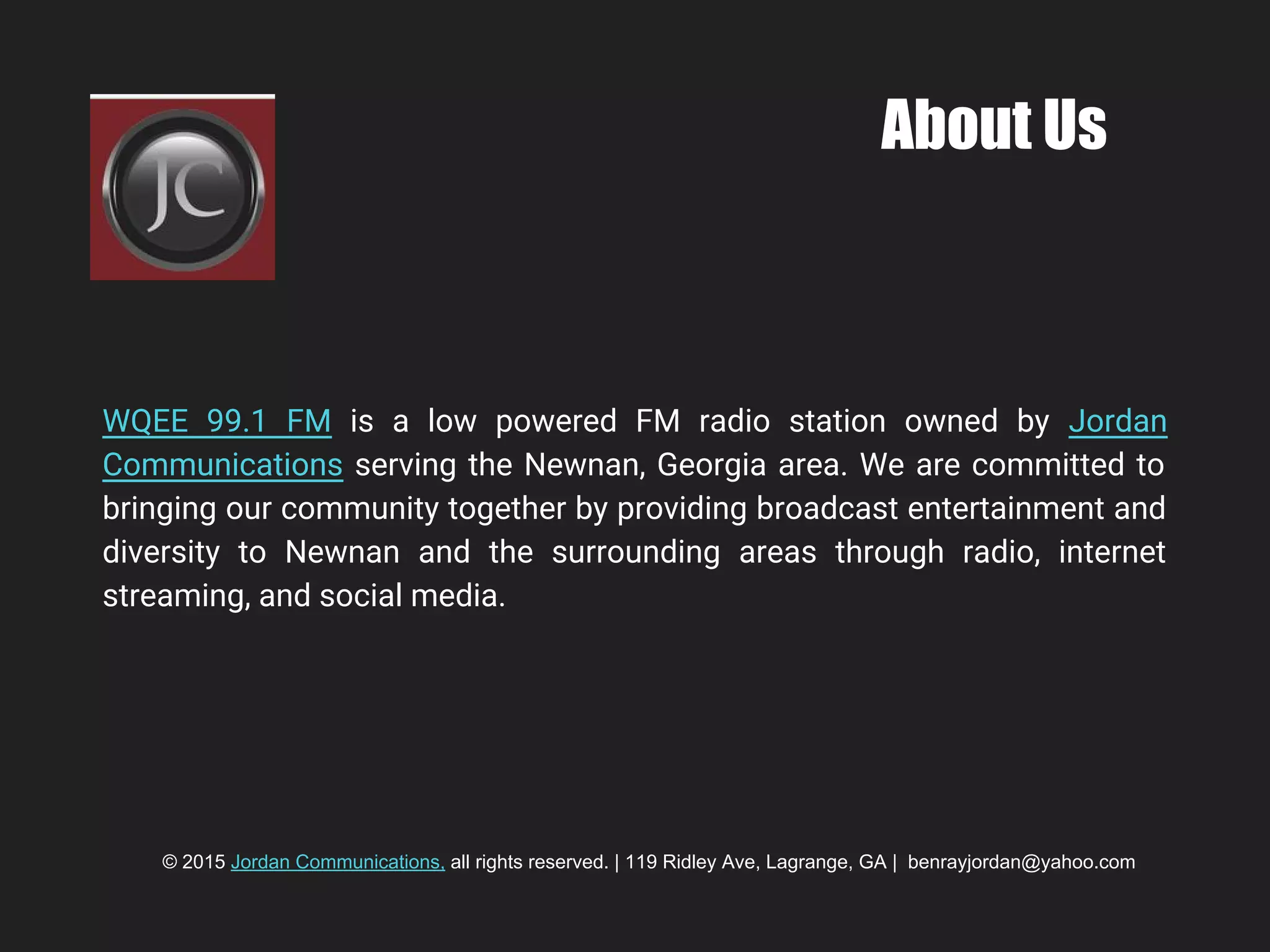 WQEE 99.1 FM Media Kit (3) | PPT