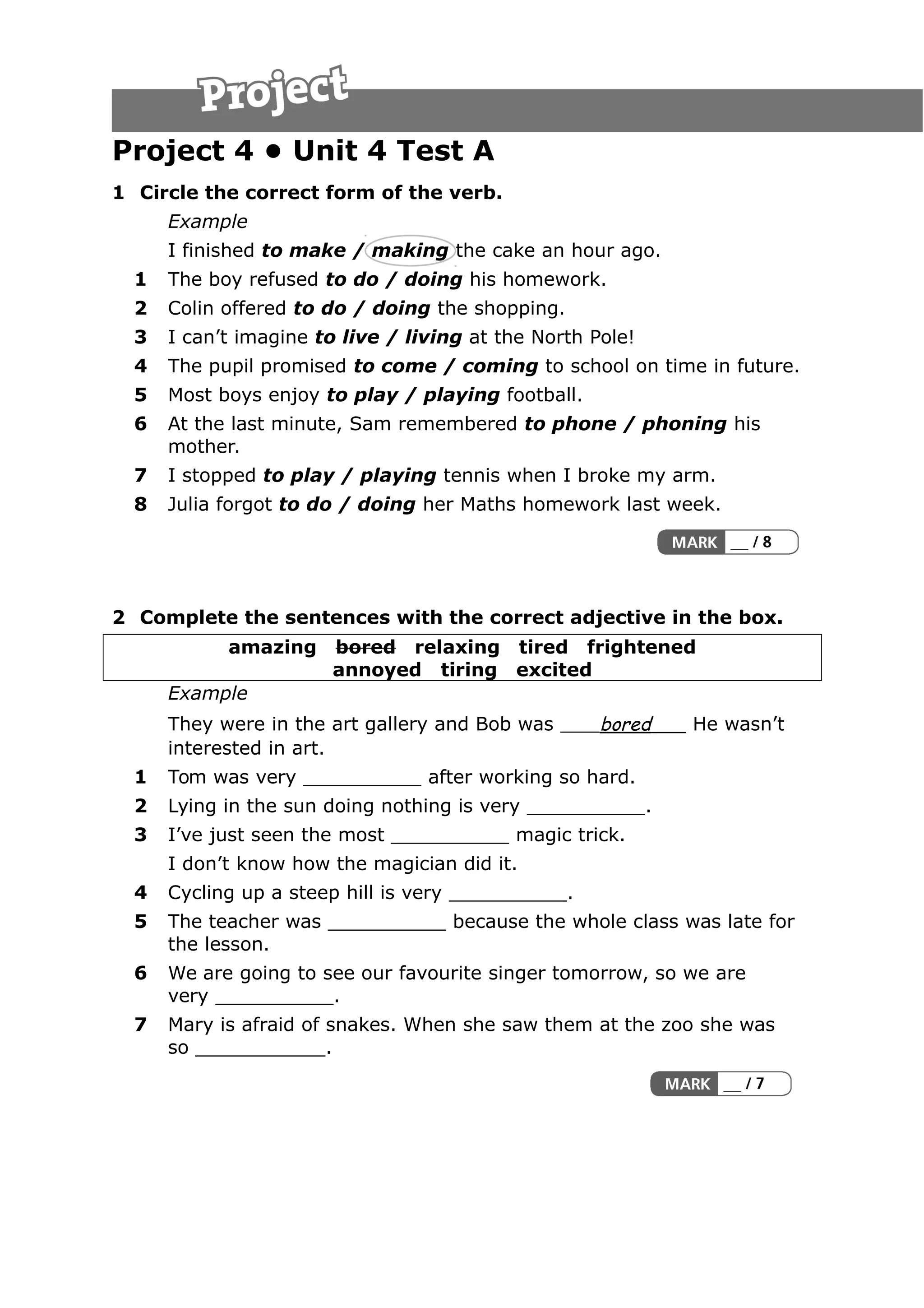 project-4-unit-revision-tests | PDF | Style & Fashion
