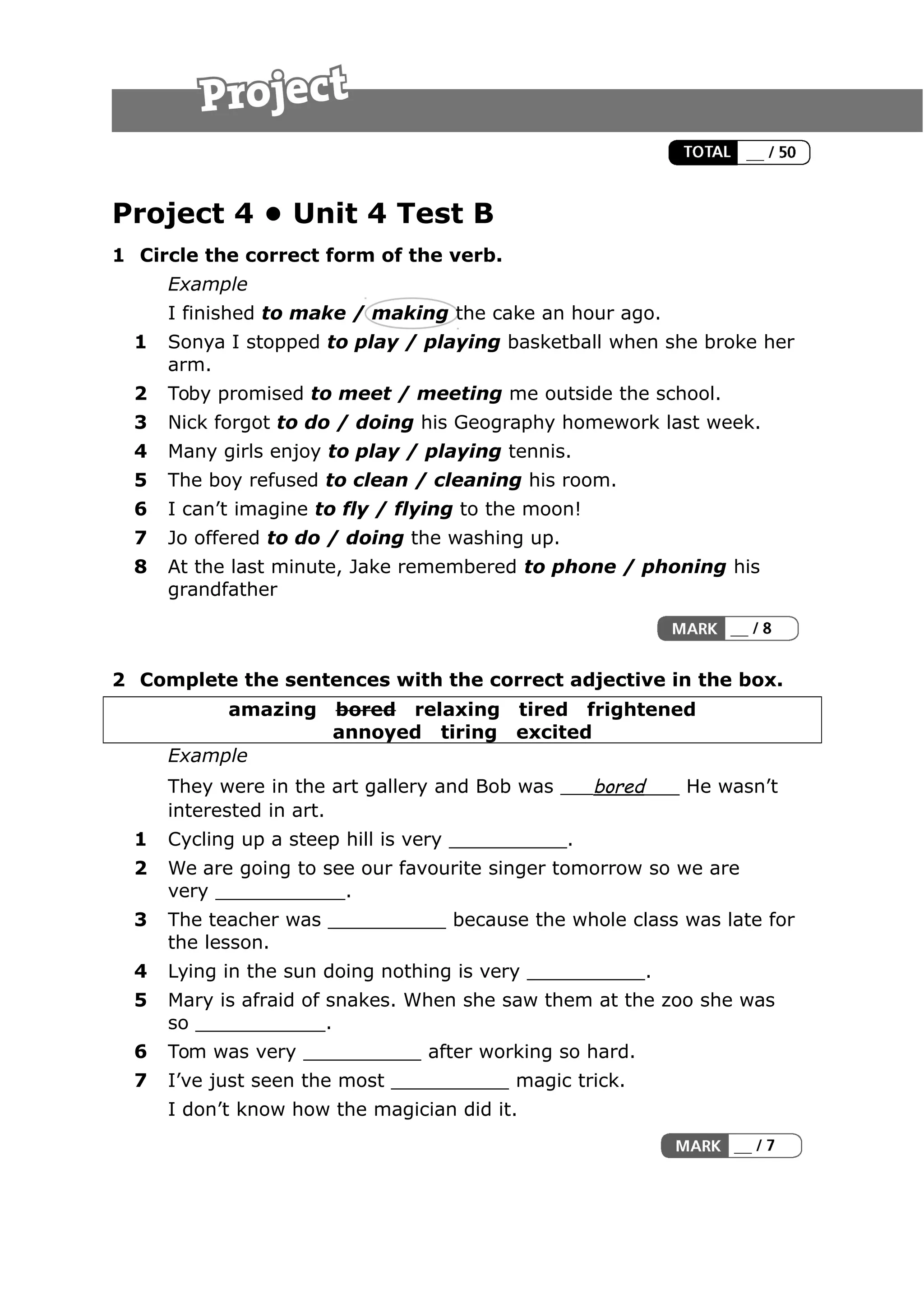 project-4-unit-revision-tests | PDF | Style & Fashion