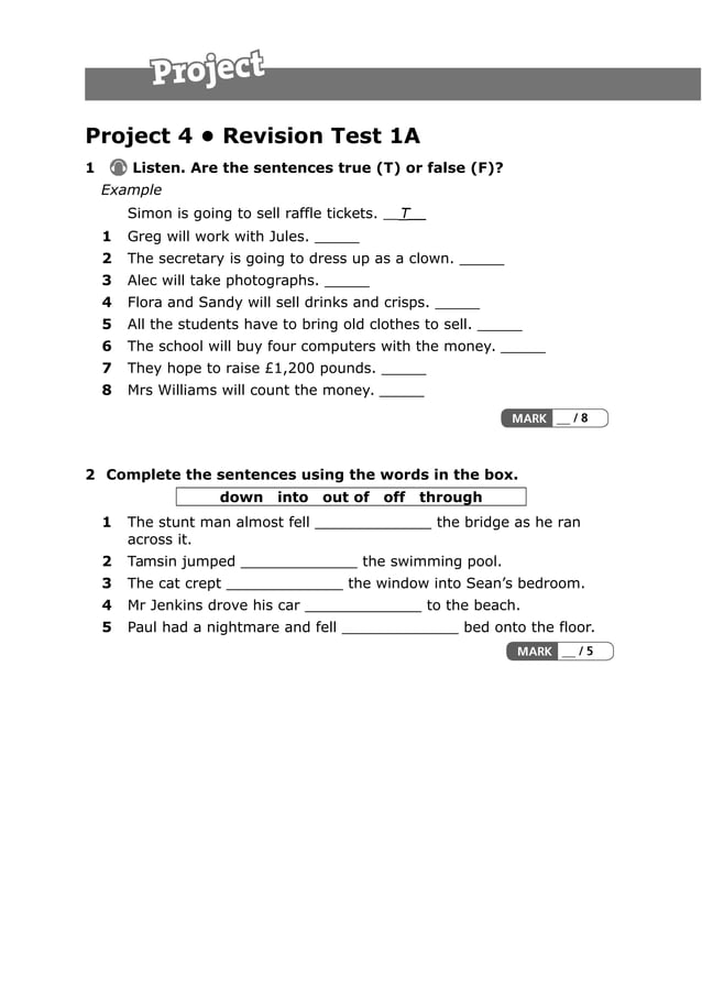 project-4-unit-revision-tests | PDF | Style & Fashion