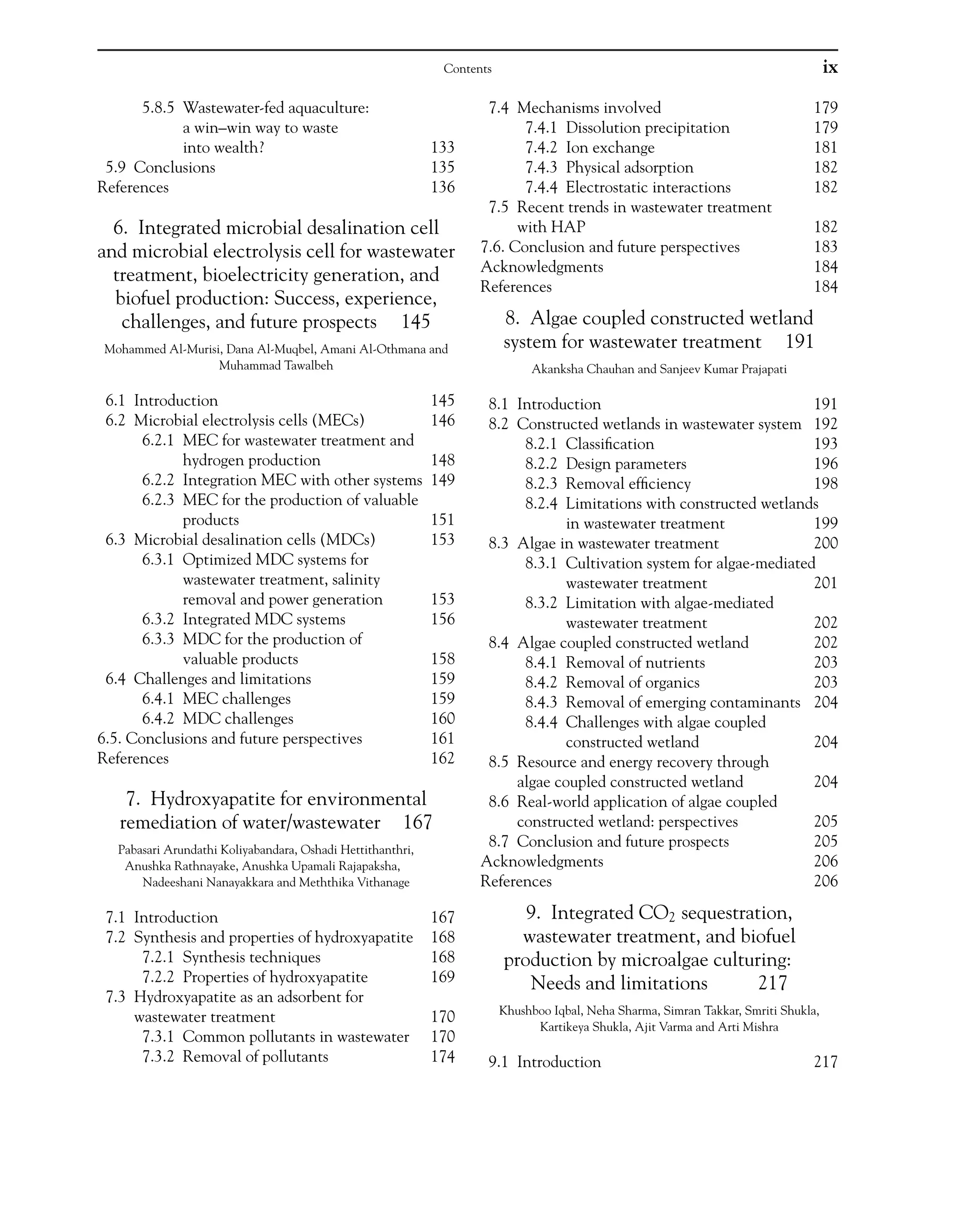 Integrated Environmental Technologies for Wastewater Treatment and ...