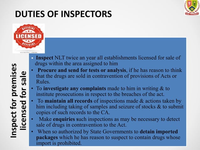 Goverment analyst and Drug inspector | PPTX | Pharmaceutical Industry | Industries