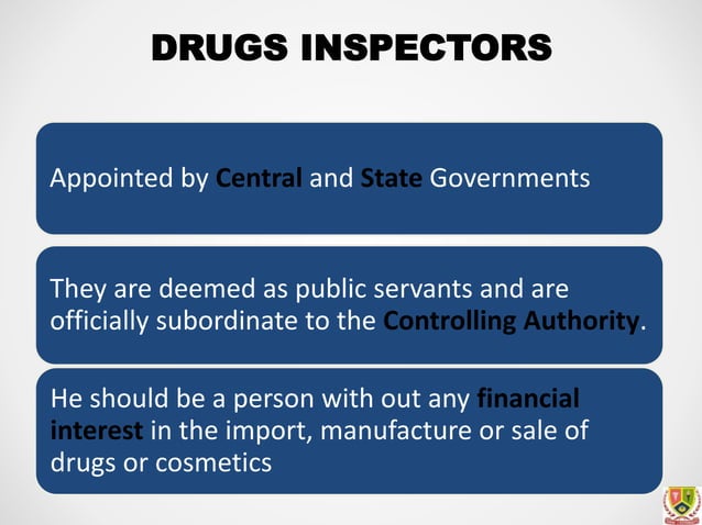 Goverment analyst and Drug inspector | PPTX | Pharmaceutical Industry | Industries