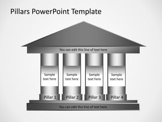 3026 pillars-powerpoint-template | PPTX