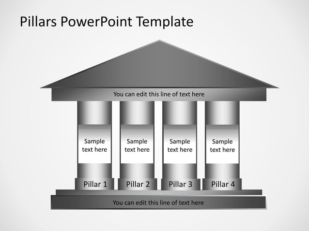 3026 pillars-powerpoint-template | PPT