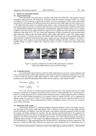 Development and performance evaluation of object and traffic light ...