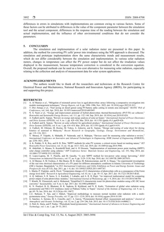 Performance of low-cost solar radiation logger | PDF | Physics | Science