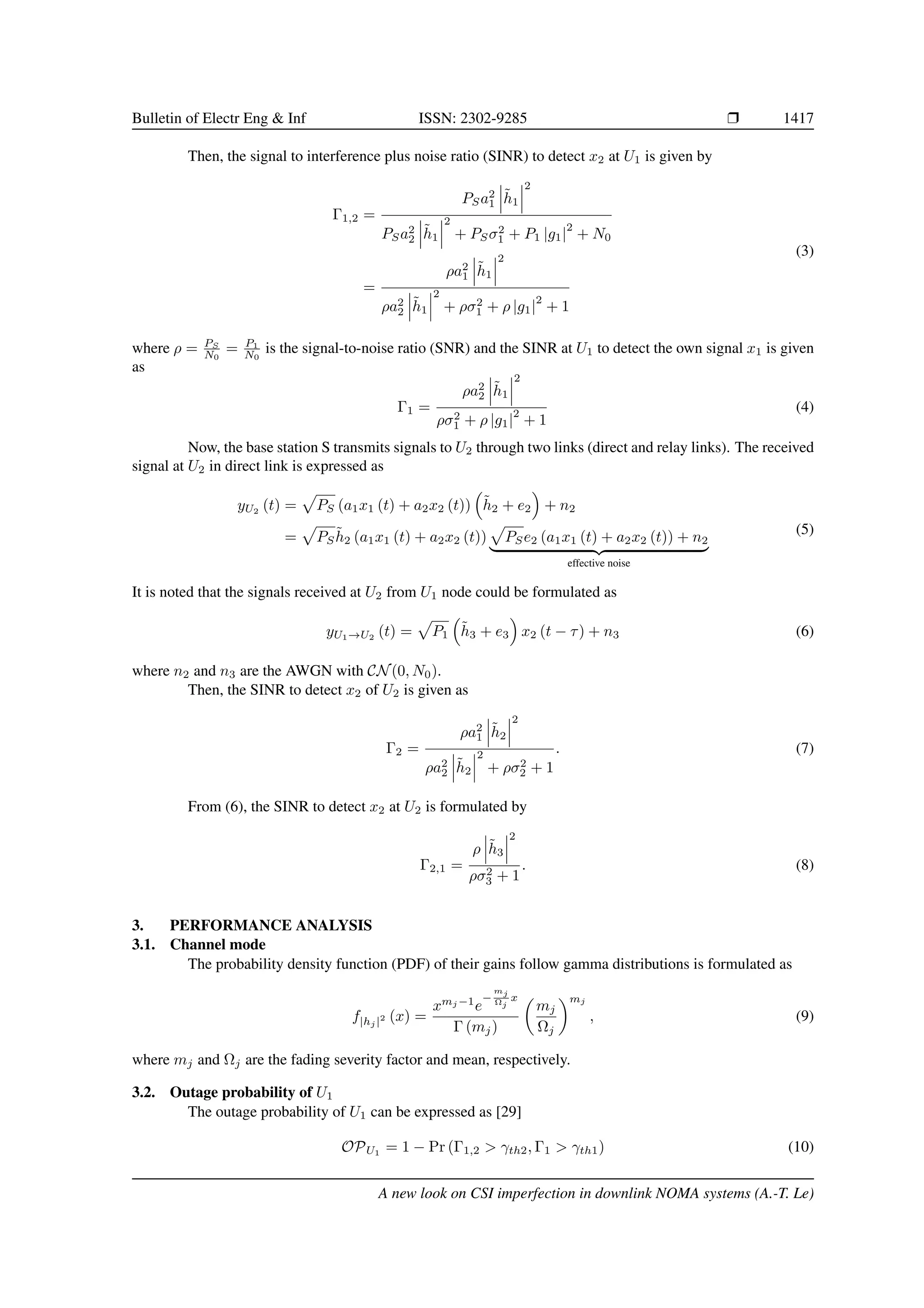 A new look on CSI imperfection in downlink NOMA systems | PDF | Computer Networking | Computing