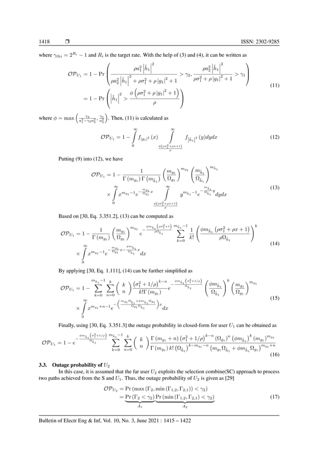 A new look on CSI imperfection in downlink NOMA systems | PDF | Computer Networking | Computing