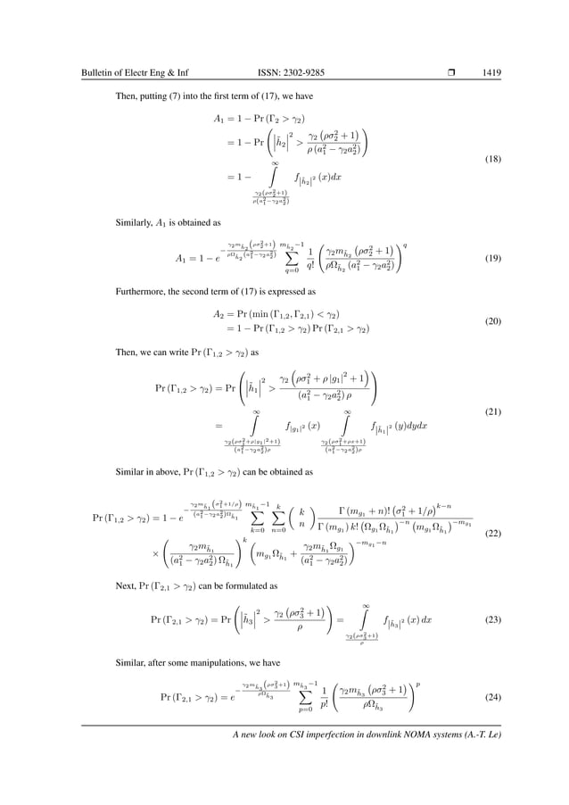 A New Look On Csi Imperfection In Downlink Noma Systems Pdf Computer Networking Computing