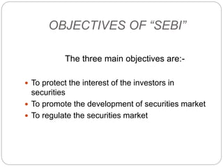 Role of sebi in new issue matket and its functions | PPT