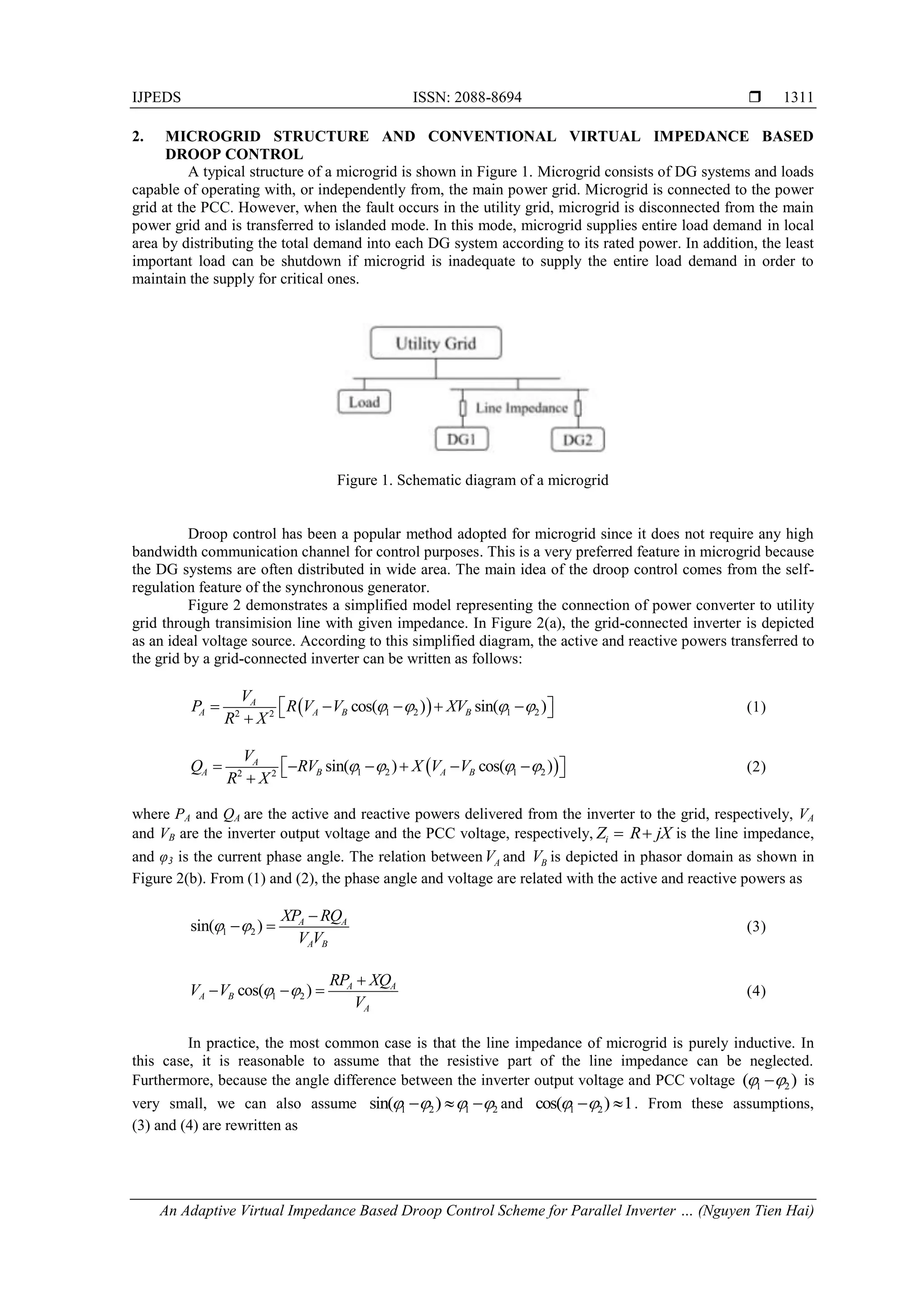 An Adaptive Virtual Impedance Based Droop Control Scheme for Parallel Inverter Operation in Low ...