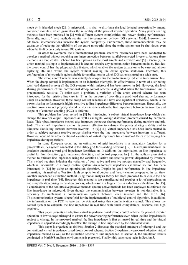An Adaptive Virtual Impedance Based Droop Control Scheme for Parallel Inverter Operation in Low ...