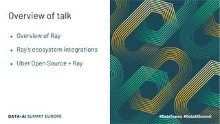 Ray and Its Growing Ecosystem | PDF