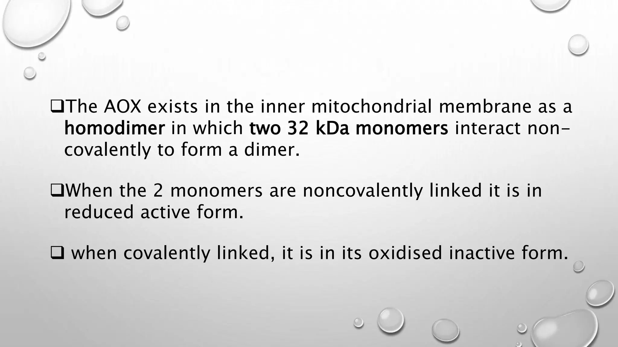 Alternative oxidase | PPTX