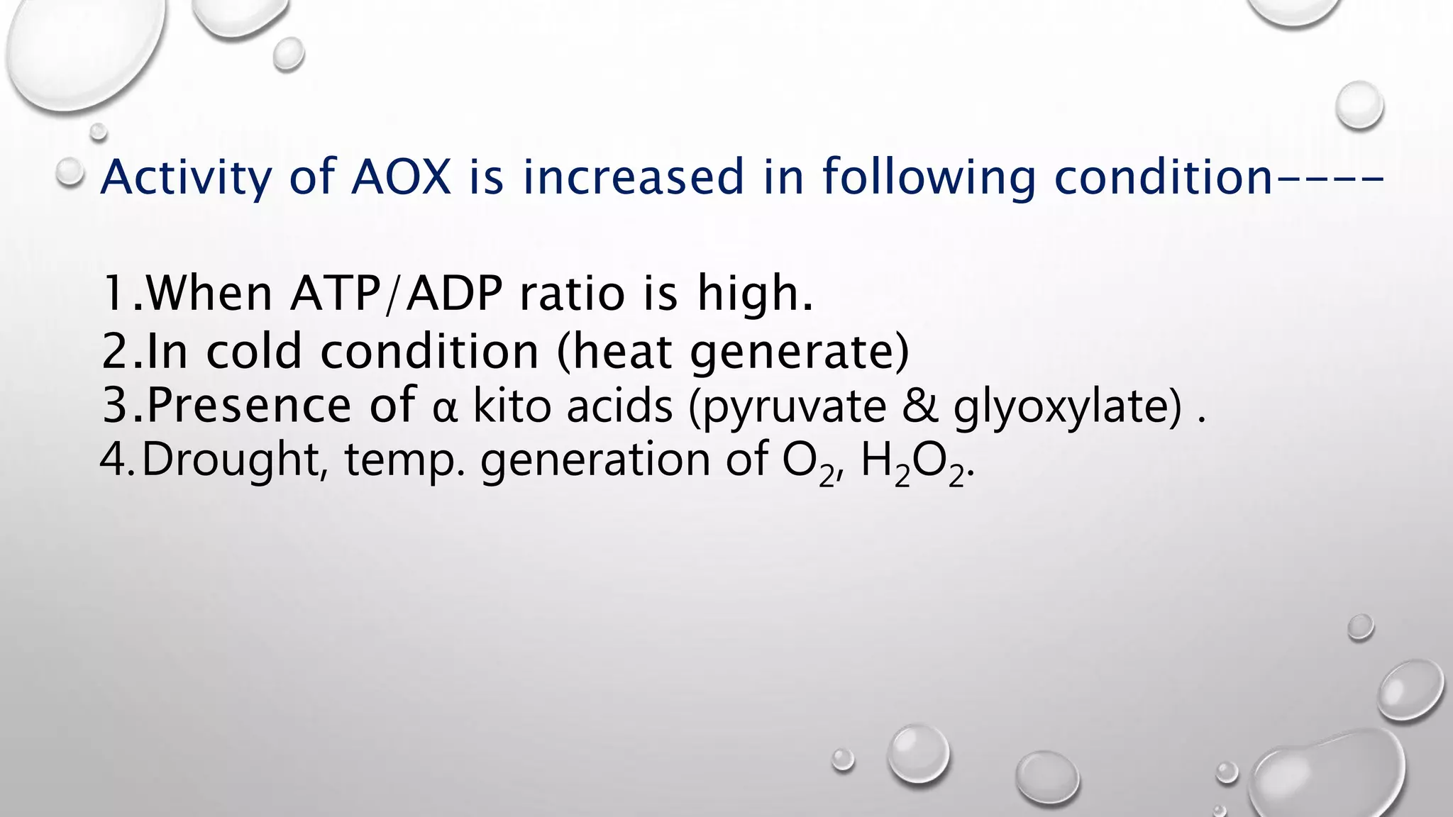 Alternative oxidase | PPTX