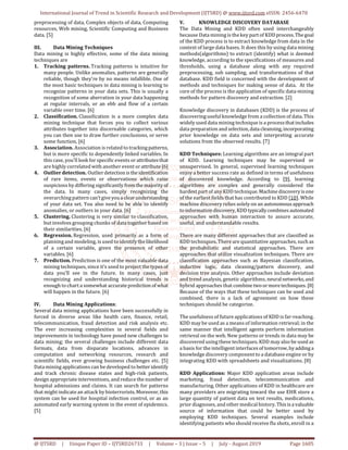 Applications, Techniques and Trends of Data Mining and Knowledge Discovery Database | PDF