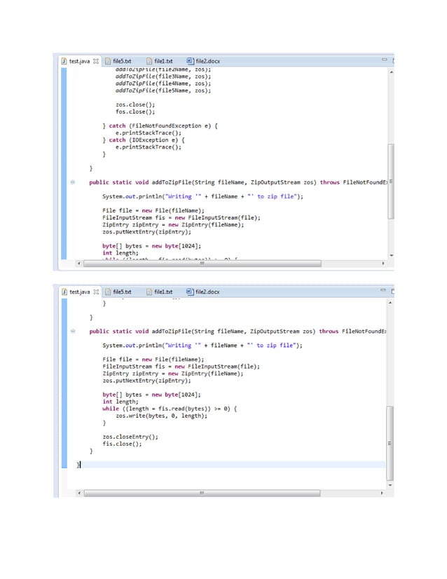 file compression/zip file.report | PDF