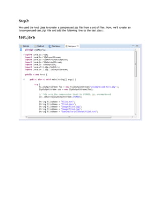 file compression/zip file.report | PDF