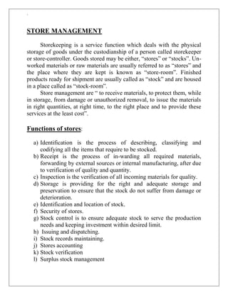 Safety Stock and Material Management | PDF