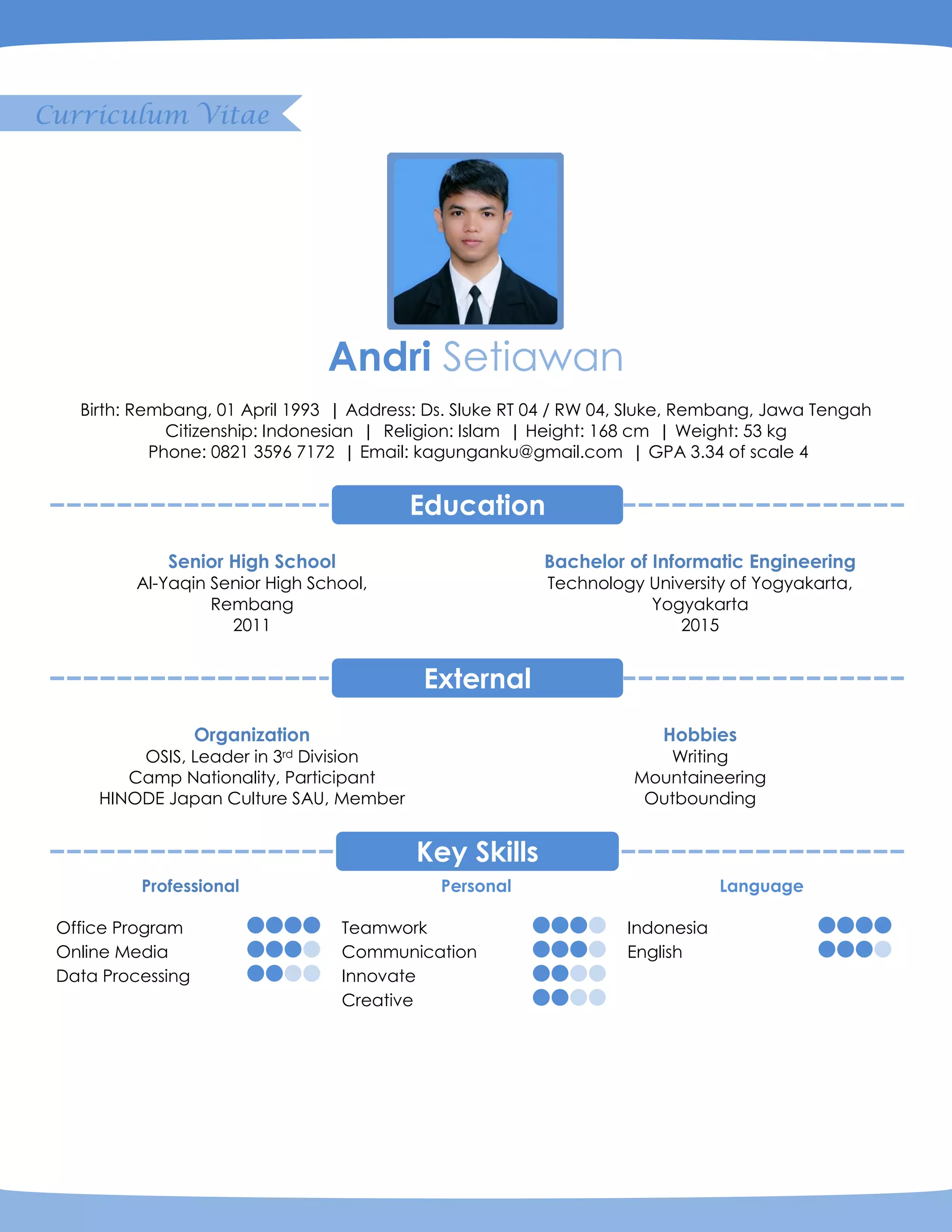 CV Andri Setiawan (NEW) | PDF