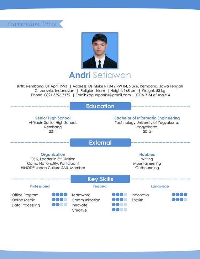 CV Andri Setiawan (NEW) | PDF