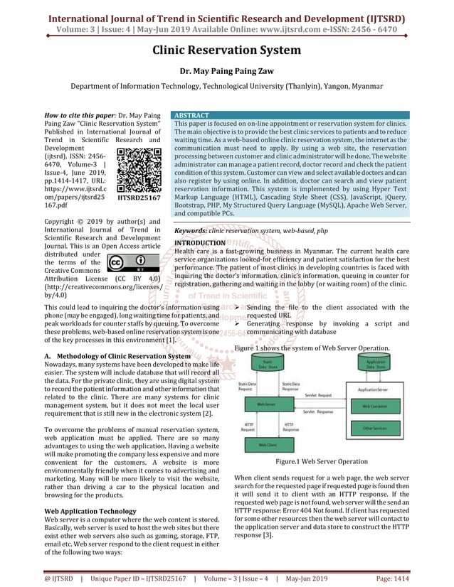 Clinic Reservation System | PDF