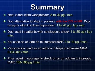 Vasopressors Presentation_final | PPTX