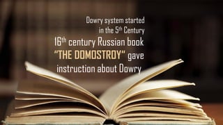 Causes Behind Dowry Taking: Case Study of Kalampur | PPT