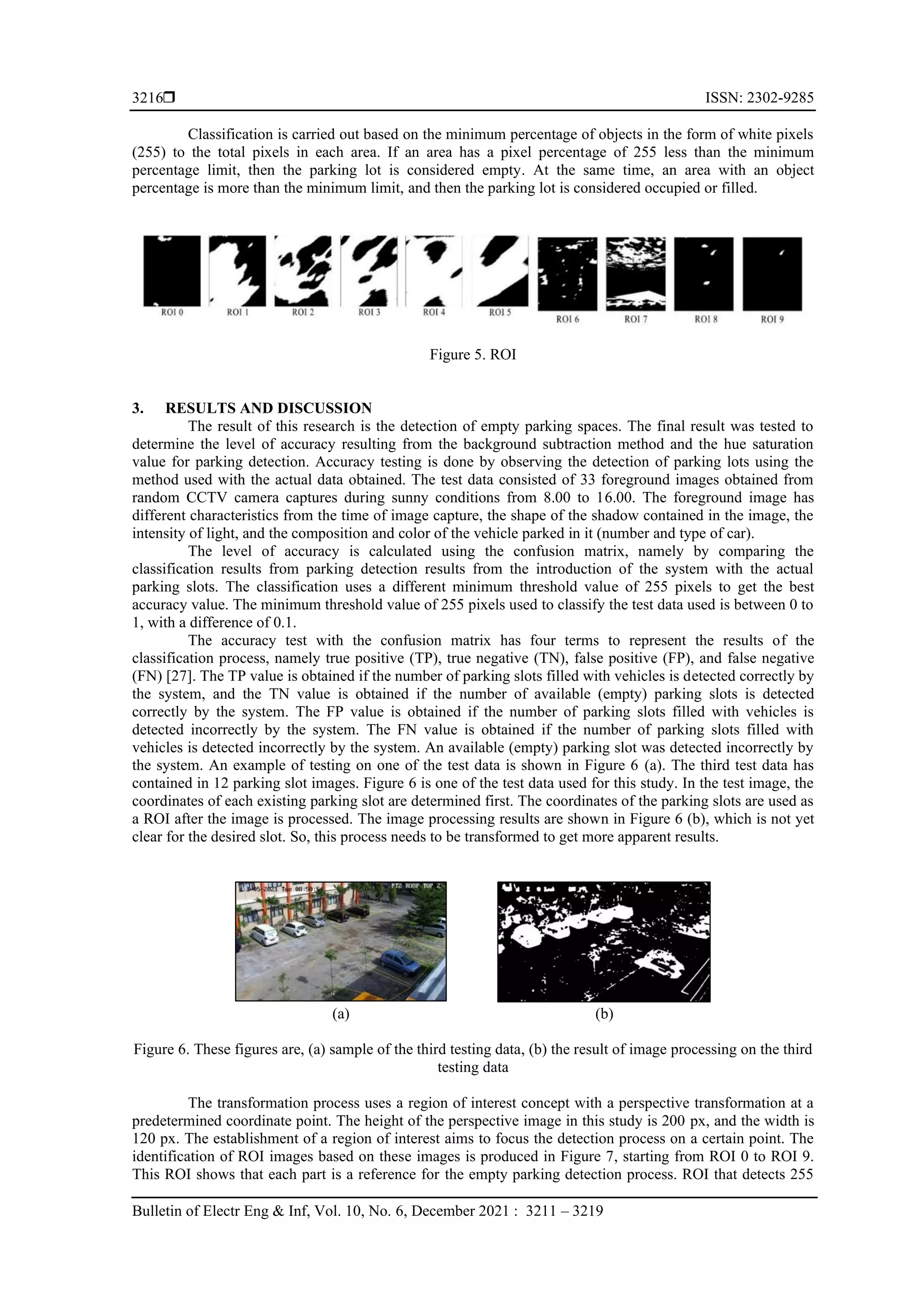 Parking Detection System Using Background Subtraction And Hsv Color