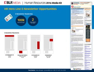 2016 BLR HR Media Kit | PDF | Human Resources | Business