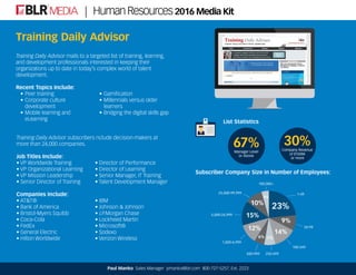 2016 BLR HR Media Kit | PDF | Human Resources | Business