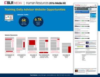 2016 BLR HR Media Kit | PDF | Human Resources | Business