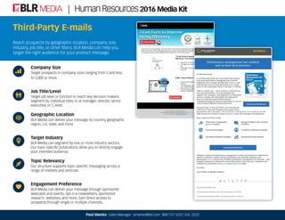 2016 BLR HR Media Kit | PDF | Human Resources | Business