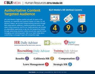 2016 BLR HR Media Kit | PDF | Human Resources | Business