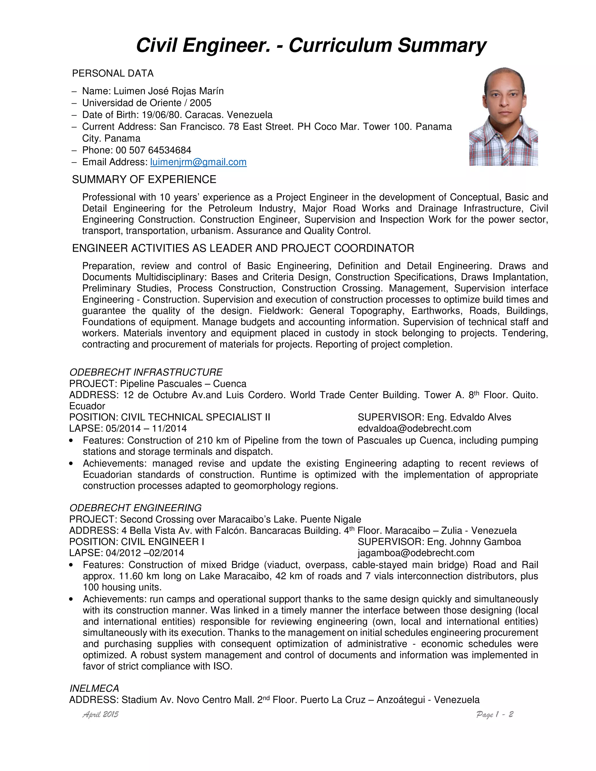 CS.Eng Civil_Luimen Rojas_042015 | PDF