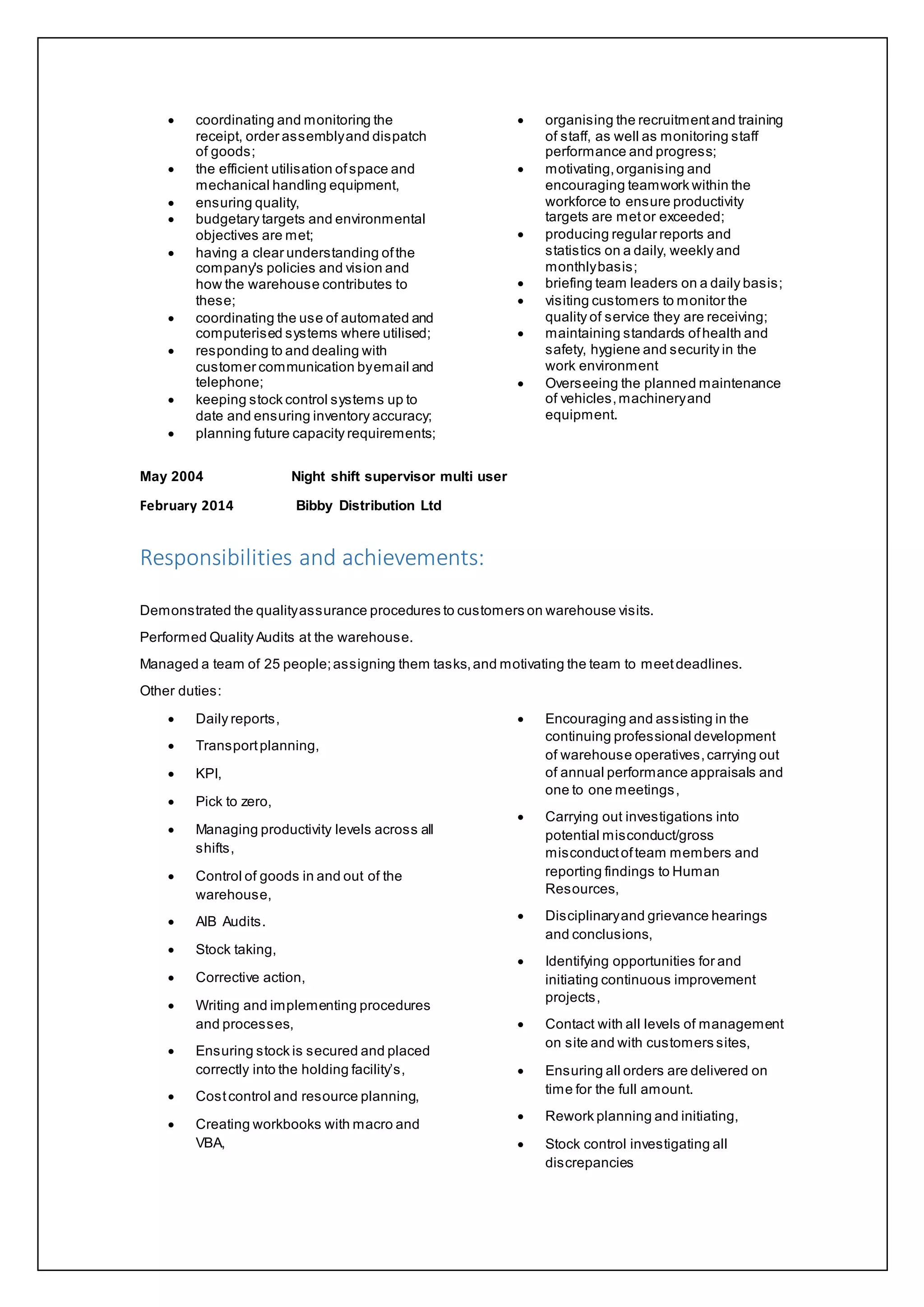 Edward Pritchard CV | DOCX