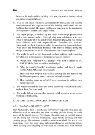 Issues of Integrating Building Code Analysis into CAD - 1st ASCAAD ...