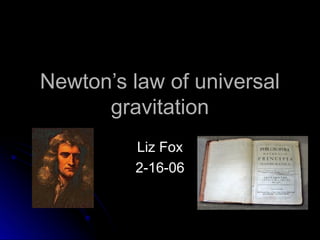 Newton's Universal law of Gravitation.ppt