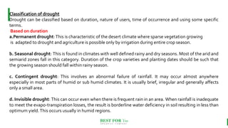 Drought and its management | PPTX