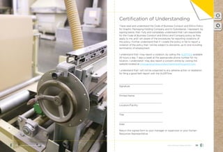 Graphic Packaging Code of Conduct | PDF