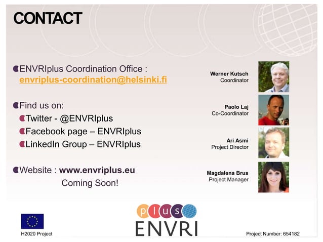 ENVRIplus_General Introduction (2) | PPT