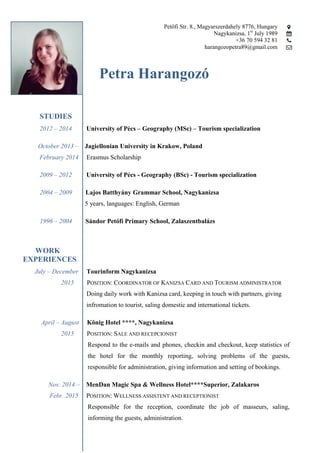 Petra_Harangozo_CV | PDF