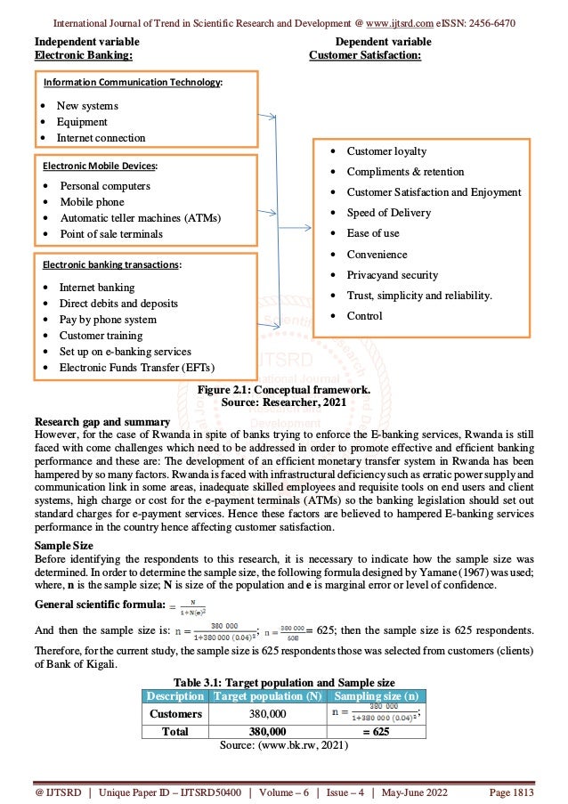 Electronic Banking and Customer Satisfaction in Rwanda A Study on Bank ...