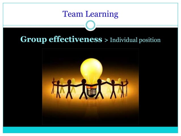 Peter Senge's Learning Organization | PPTX