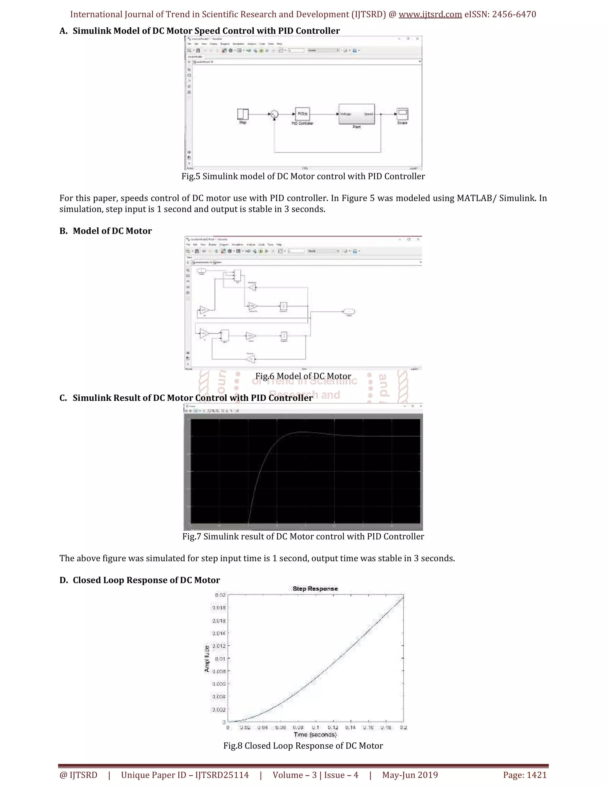 Simulation DC Motor Speed Control System by using PID Controller | PDF