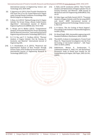 Transient Thermal Analysis for Heat Dissipation from Engine Cylinder Block with Different Shaped ...